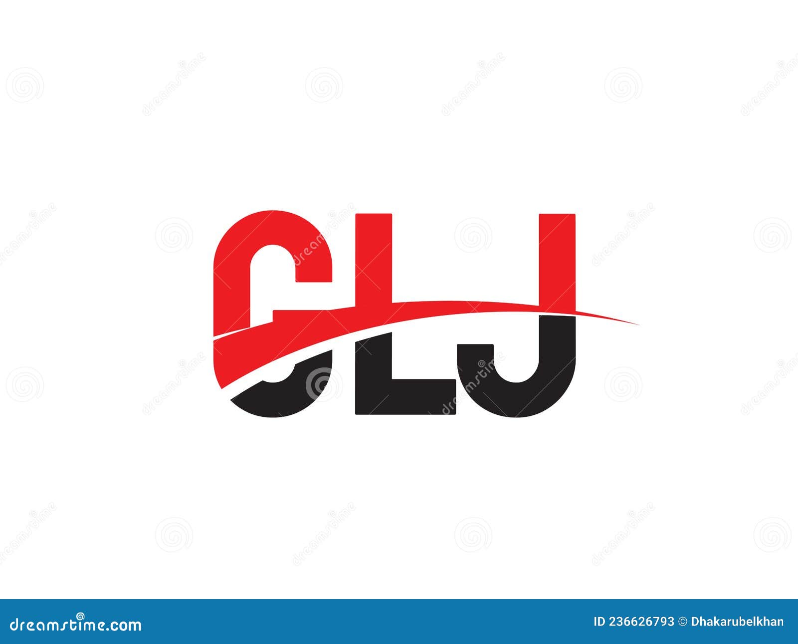 GLJ Letter Initial Logo Design Vector Illustration Stock Vector ...