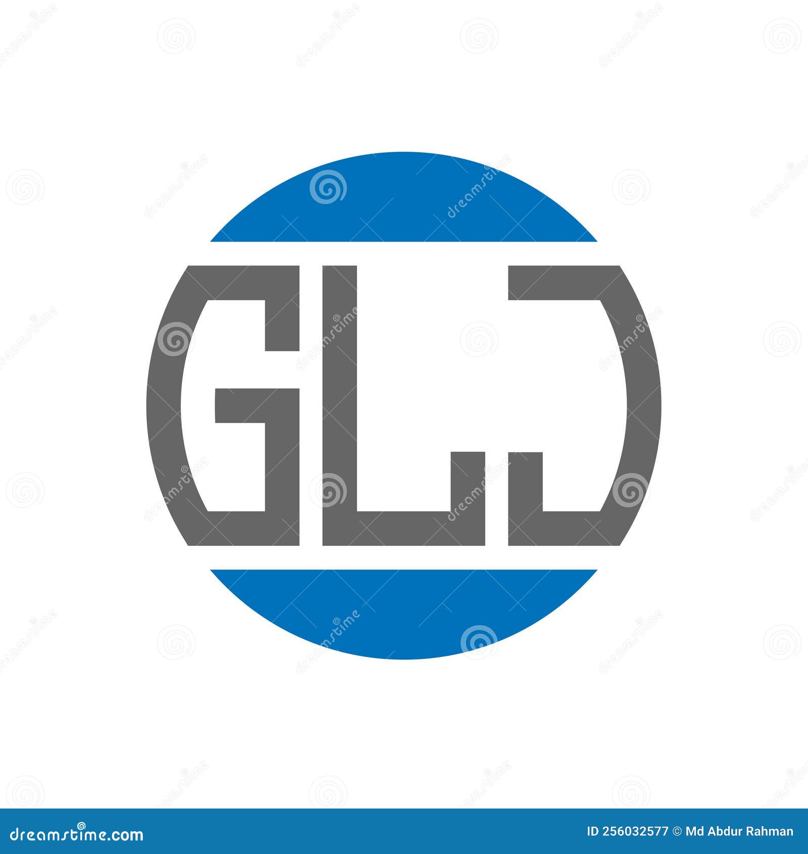 GLJ Letter Logo Design on White Background. GLJ Creative Initials ...