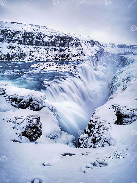 Gljufrabui, Secret Waterfall Hidden in a Cave Stock Photo - Image of ...