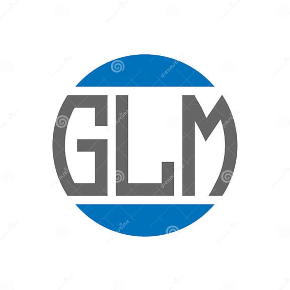 GLM Letter Logo Design on White Background. GLM Creative Initials ...