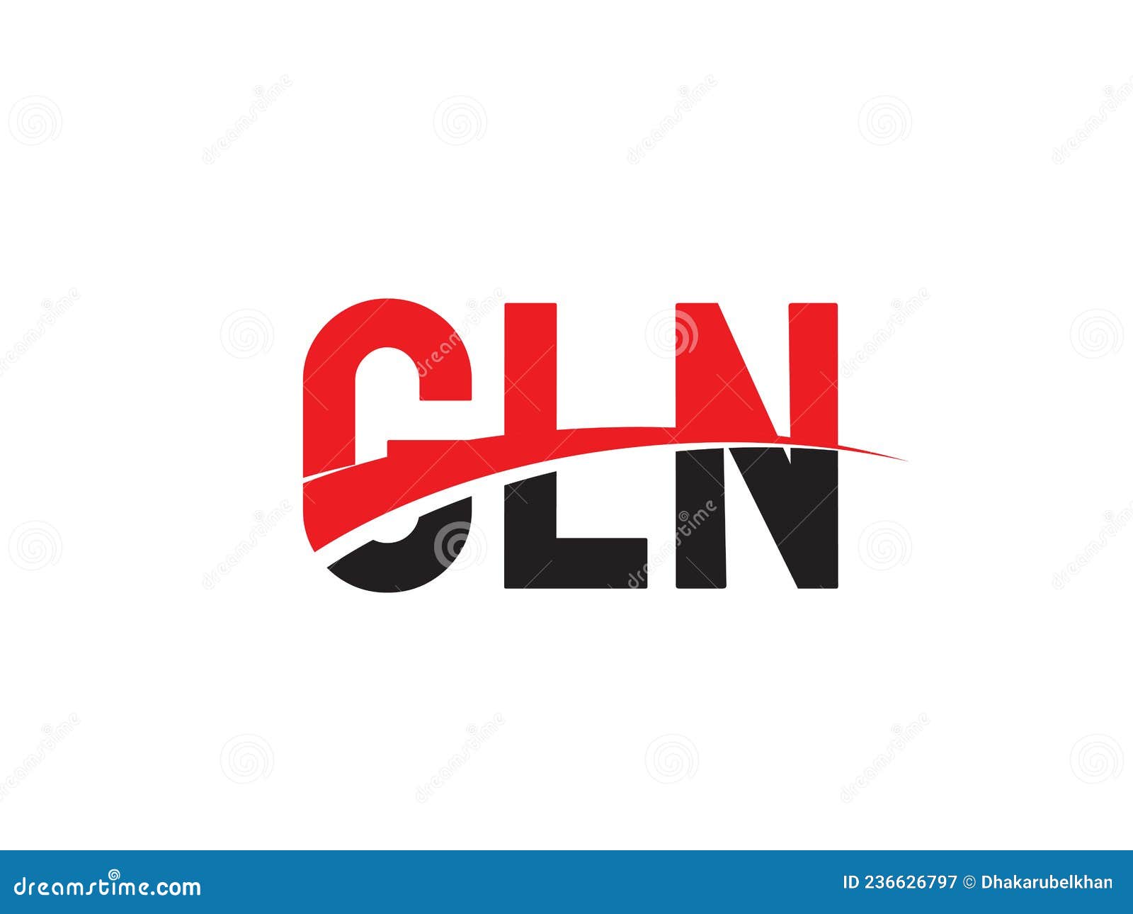 GLN Letter Initial Logo Design Vector Illustration Stock Vector ...