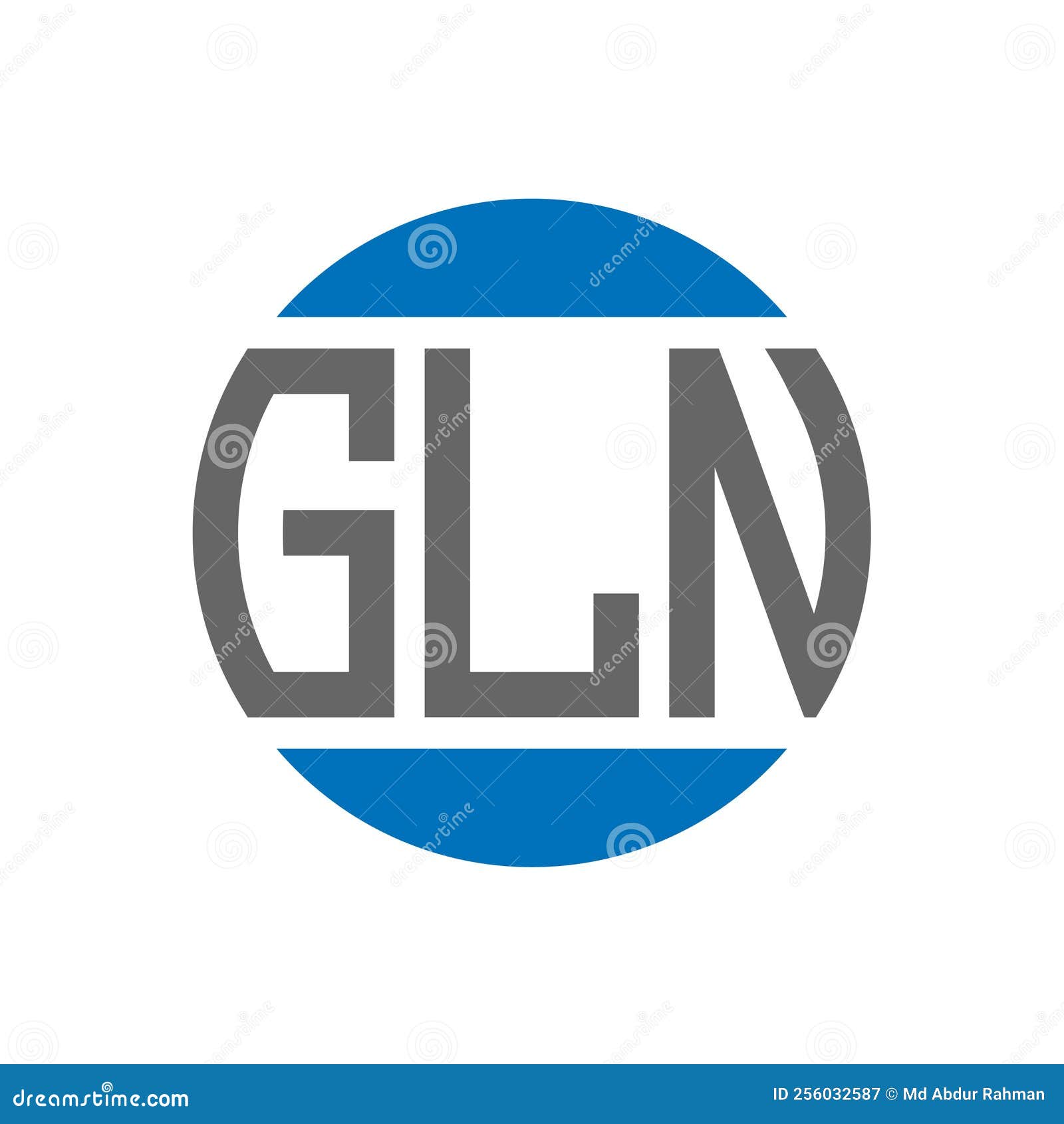 GLN Letter Logo Design on White Background. GLN Creative Initials ...
