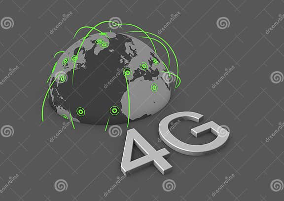 Global 4g network stock illustration. Illustration of world - 23212228