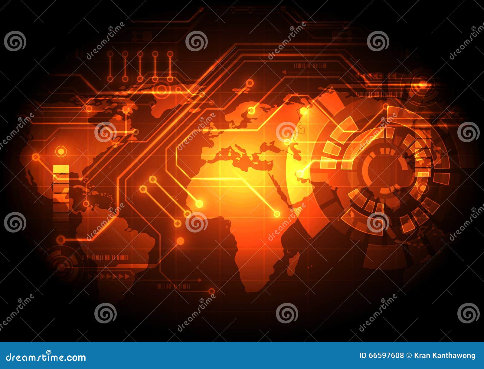 Global Abstract Background Technology Solution Vector, Illustration ...