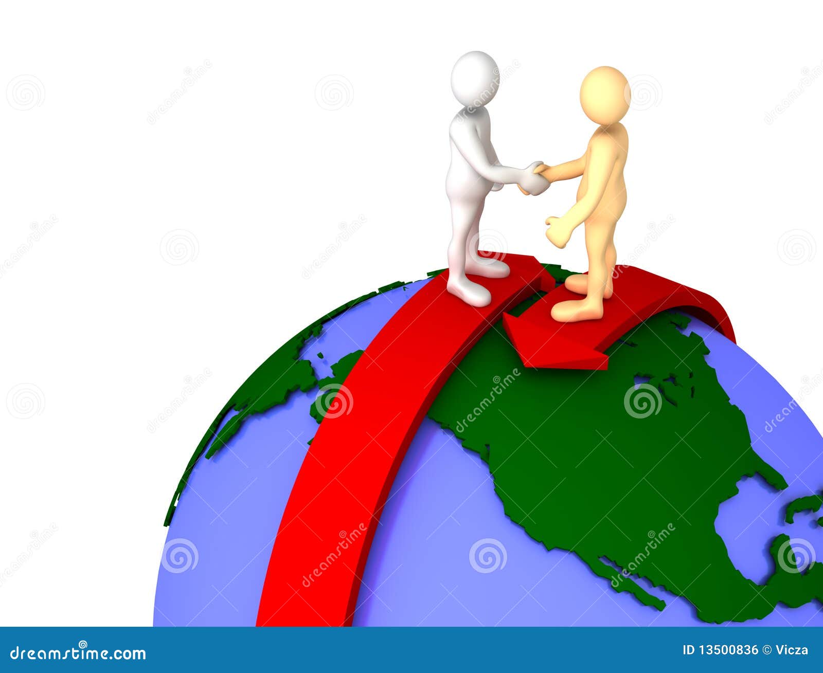 Global agreement stock illustration. Illustration of arrow - 13500836