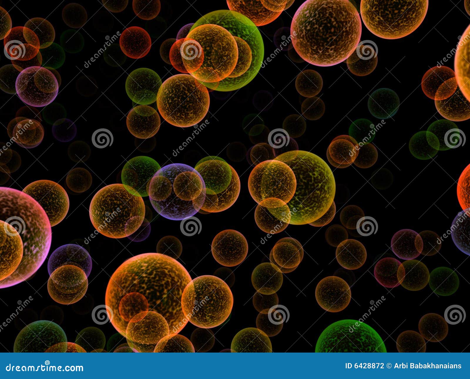 Transparent Cells With Splitting Nucleus, Cell Membrane And Visible ...