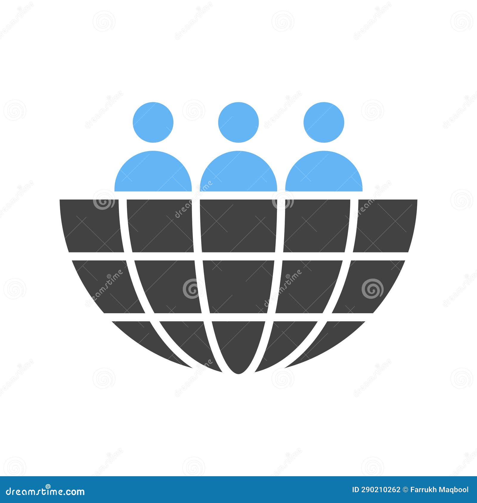 Global Audience Icon Image. Stock Illustration - Illustration of ...