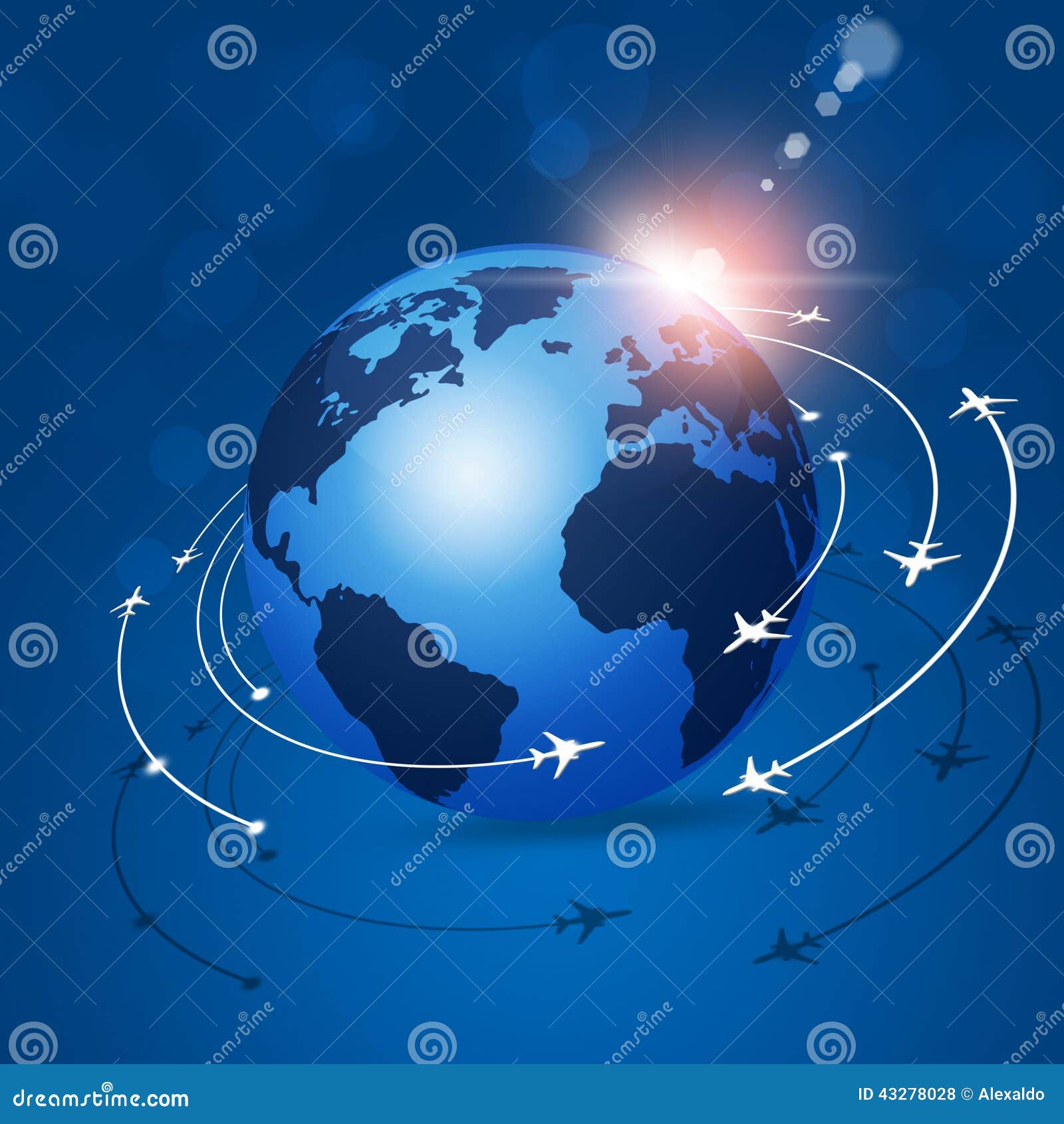 Global Aviation Background stock illustration. Illustration of aviation ...