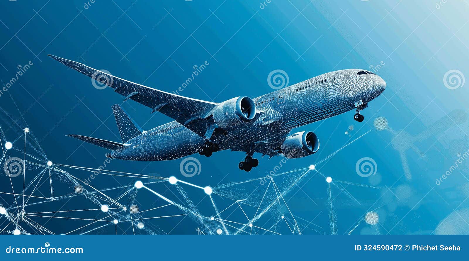 Global Aviation Connectivity: a High-Tech Airplane Navigating through a ...