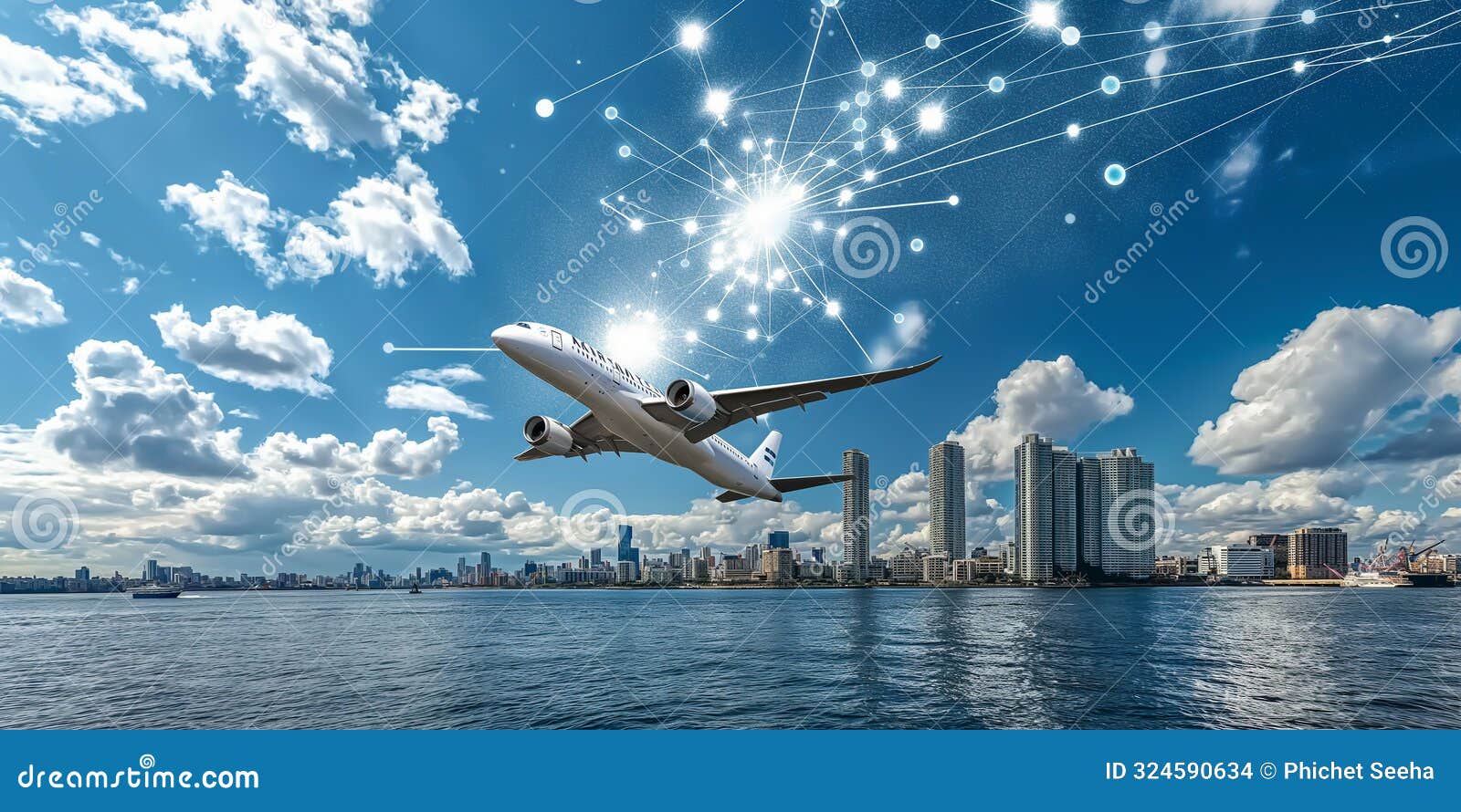 Global Aviation Connectivity: a High-Tech Airplane Navigating through a ...