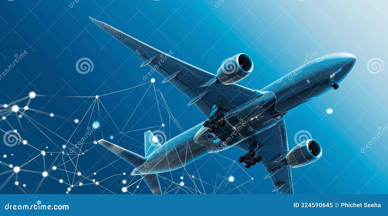 Global Aviation Connectivity: a High-Tech Airplane Navigating through a ...