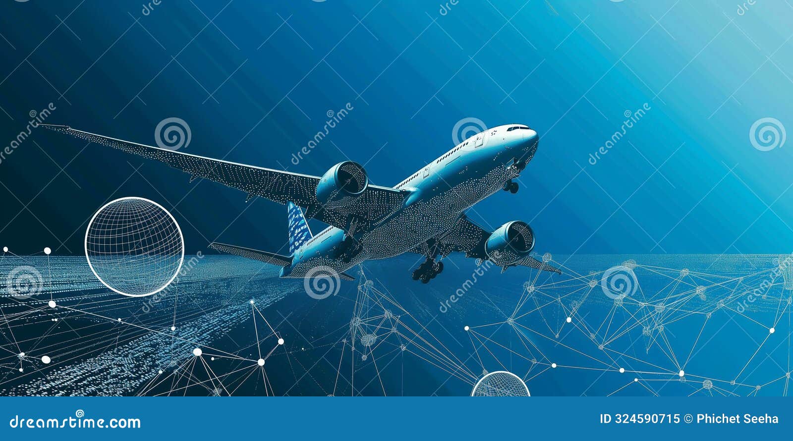 Global Aviation Connectivity: a High-Tech Airplane Navigating through a ...