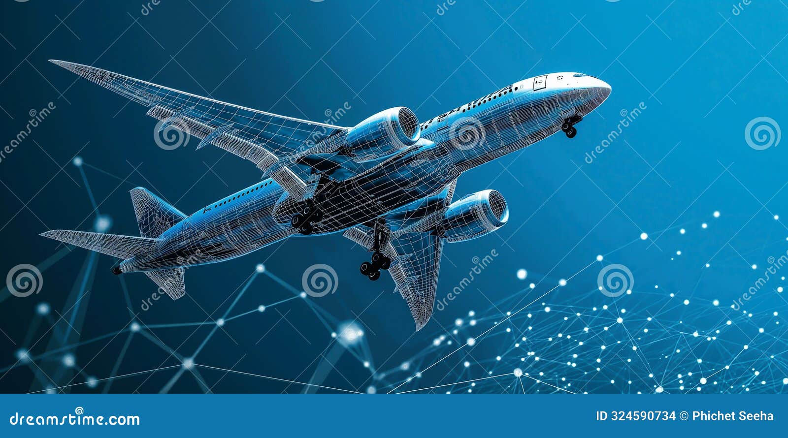 Global Aviation Connectivity: a High-Tech Airplane Navigating through a ...