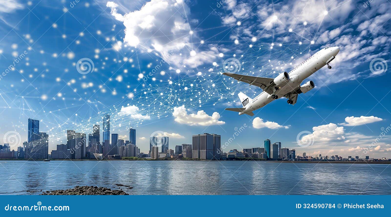 Global Aviation Connectivity: a High-Tech Airplane Navigating through a ...