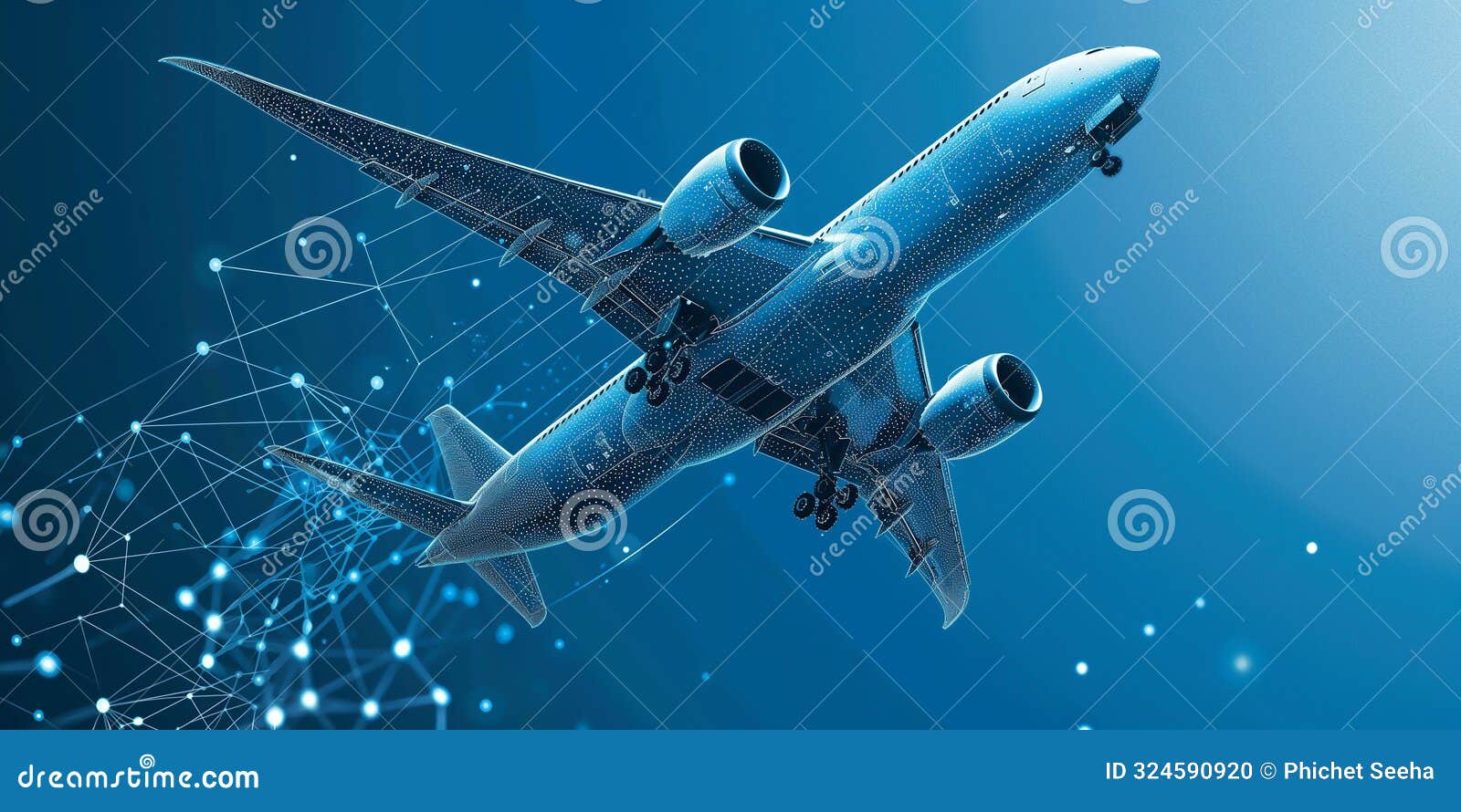 Global Aviation Connectivity: a High-Tech Airplane Navigating through a ...