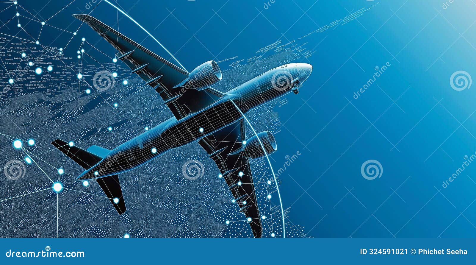 Global Aviation Connectivity: a High-Tech Airplane Navigating through a ...