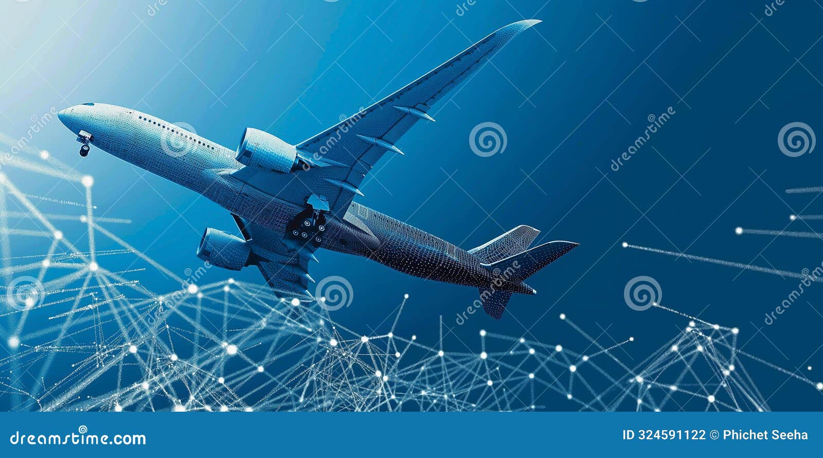 Global Aviation Connectivity: a High-Tech Airplane Navigating through a ...