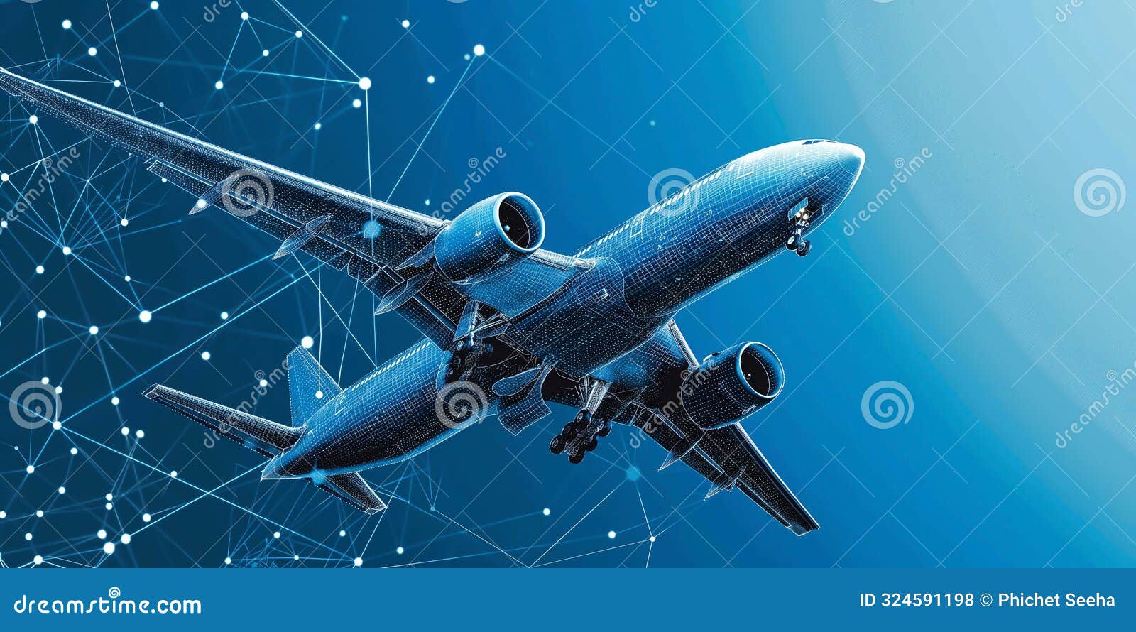 Global Aviation Connectivity: a High-Tech Airplane Navigating through a ...