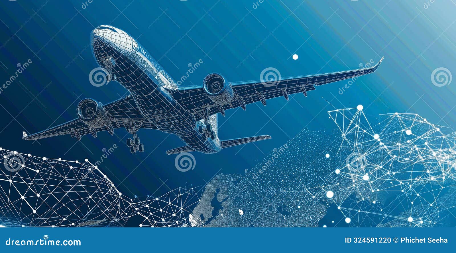 Global Aviation Connectivity: a High-Tech Airplane Navigating through a ...