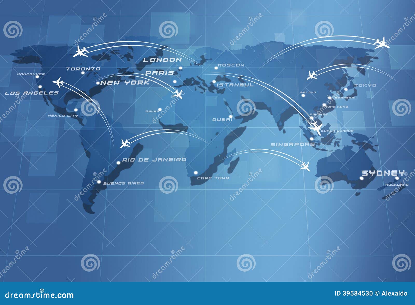 Global Aviation Zeichnen Auf Stock Abbildung - Illustration von konzept ...