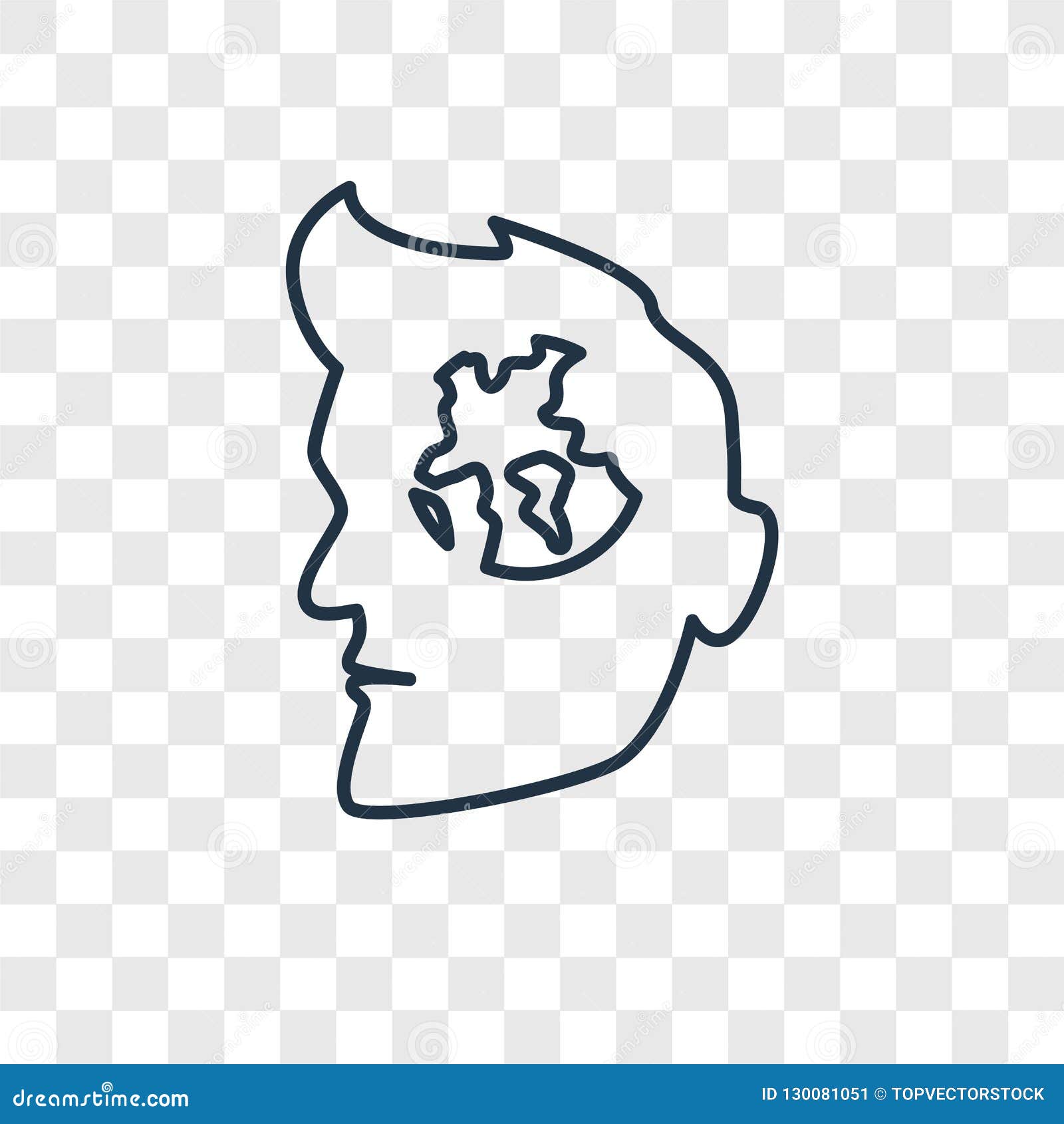 Global Awareness Concept Vector Linear Icon Isolated On Transparent ...