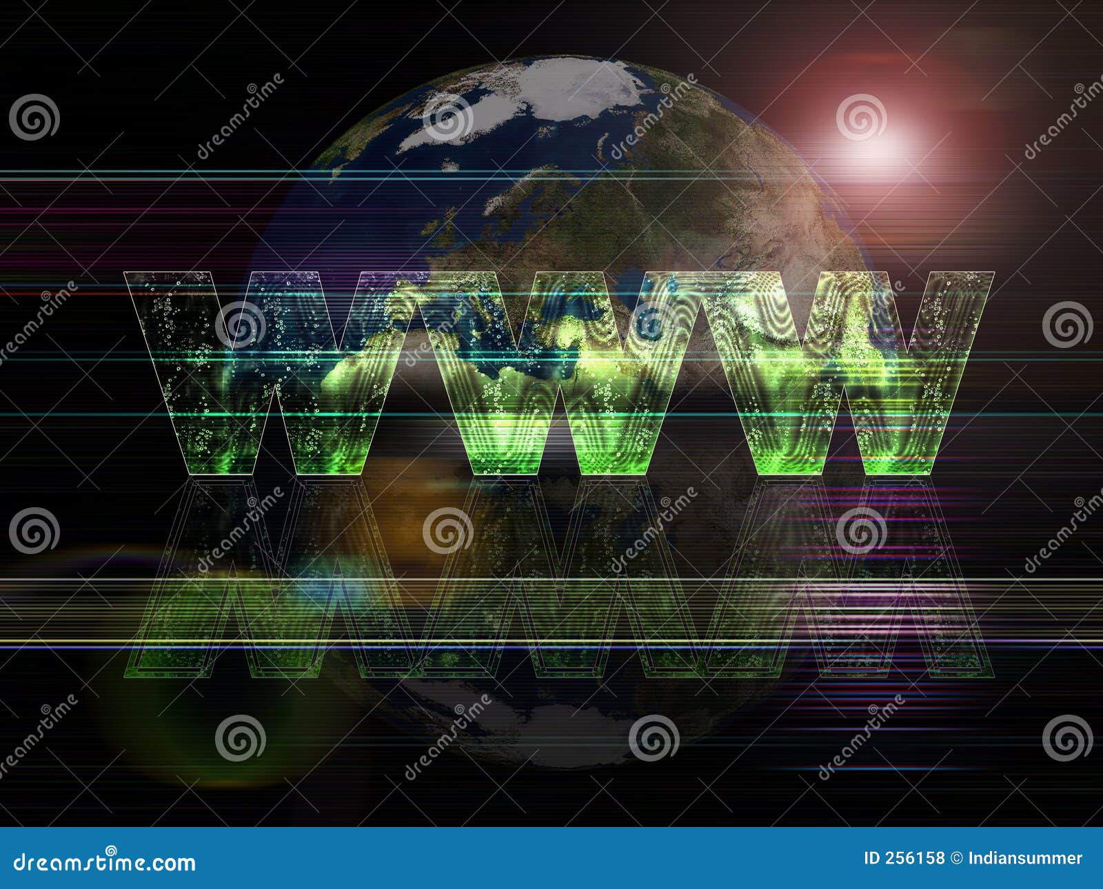 Global Background Series- World Wide Web Stock Illustration ...