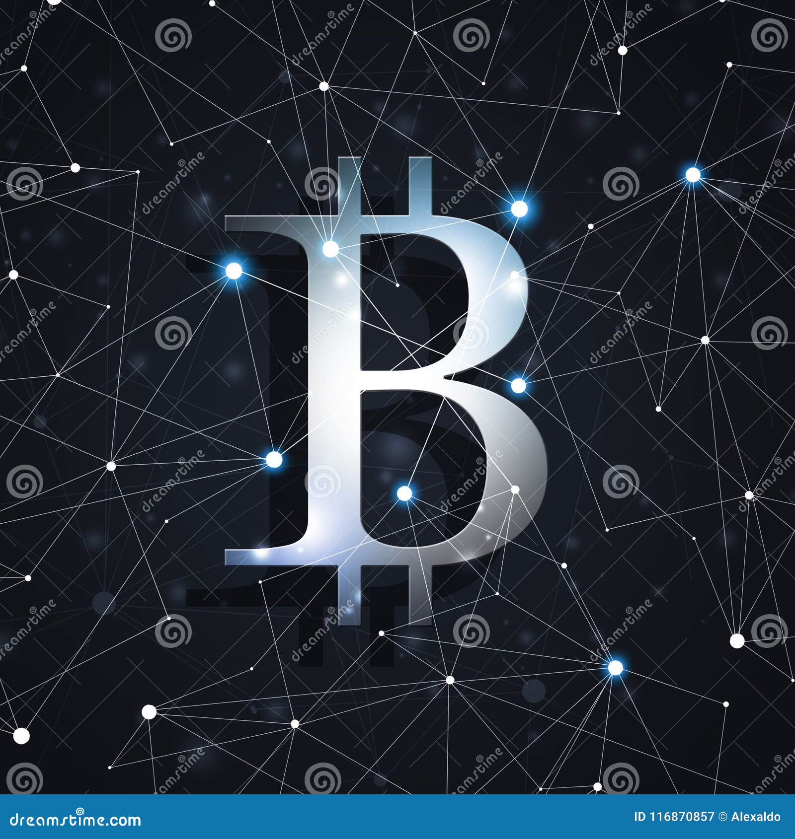 Global Bitcoin Network stock illustration. Illustration of network ...