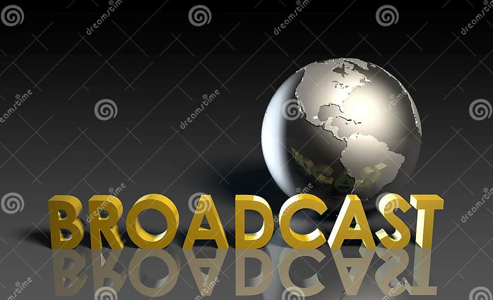 Global Broadcast stock illustration. Illustration of internet - 14353516