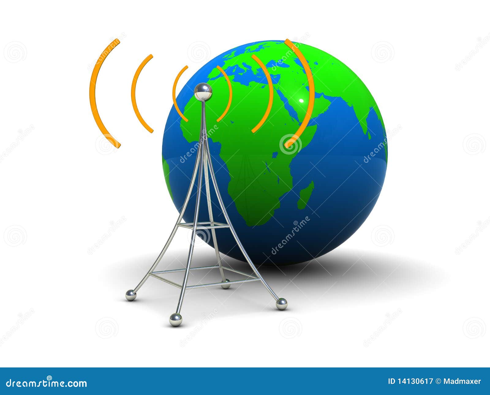 Global broadcasting stock illustration. Illustration of electricity ...