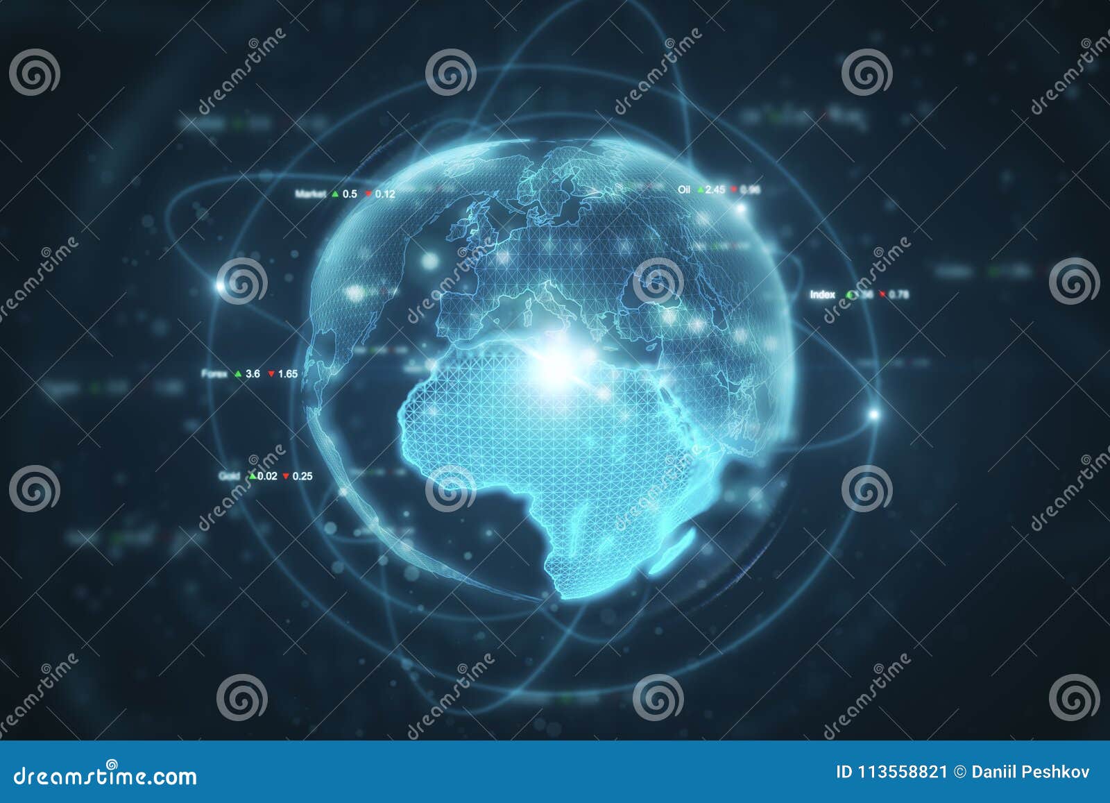 Global Business and Communication Backdrop Stock Illustration ...