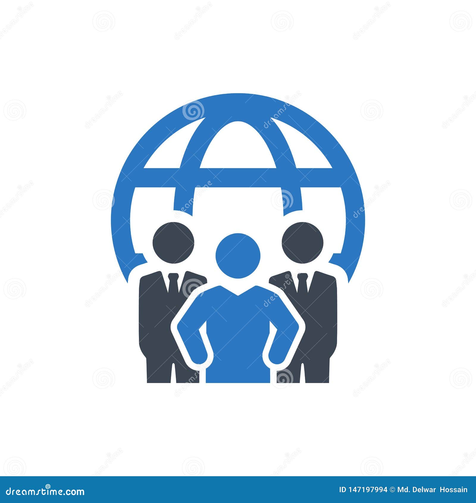 Global Business Community Icon Stock Vector - Illustration of symbol ...