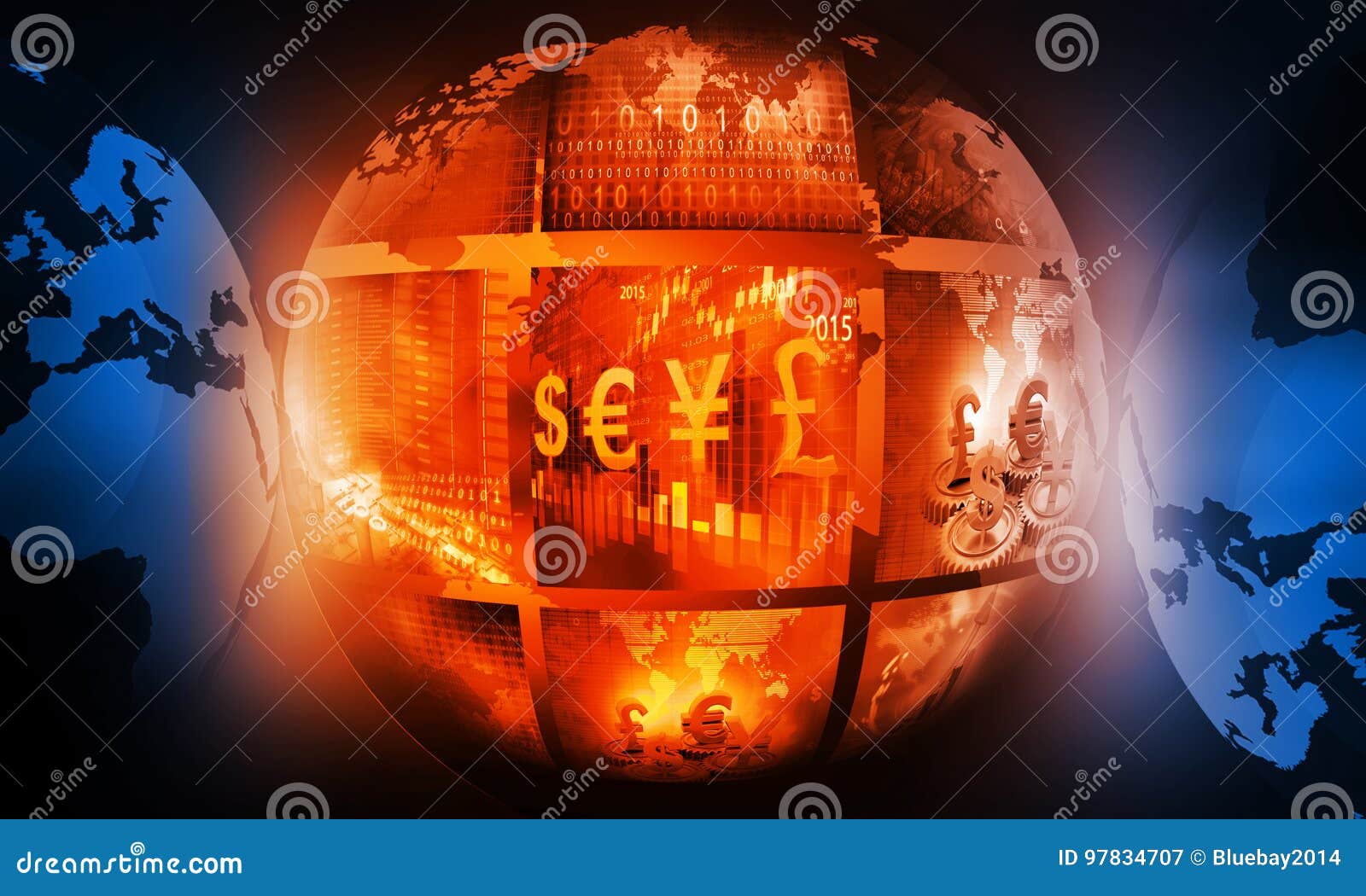 Global business concept stock illustration. Illustration of concept ...