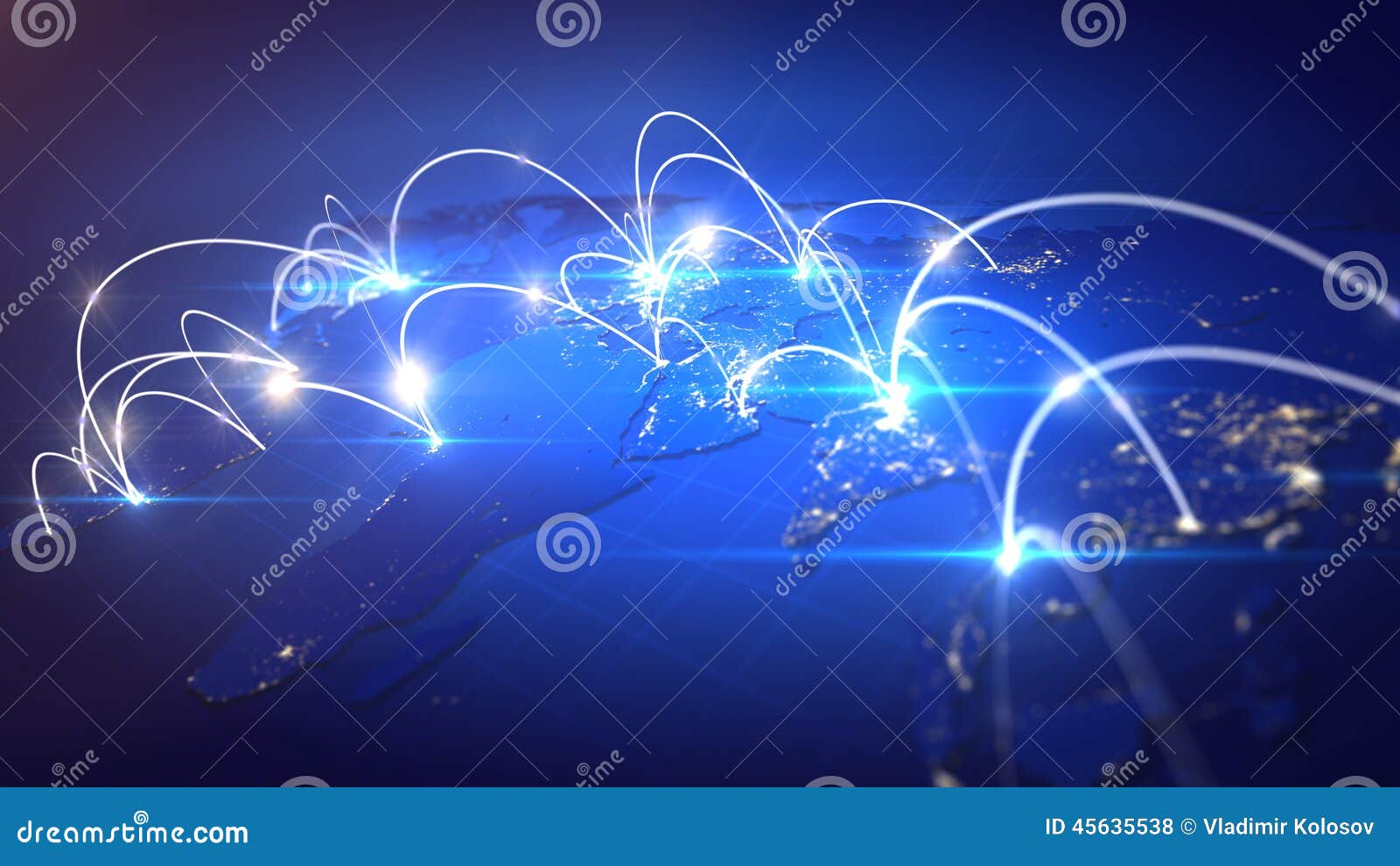 Global Business Connection Concept. Stock Illustration - Illustration ...