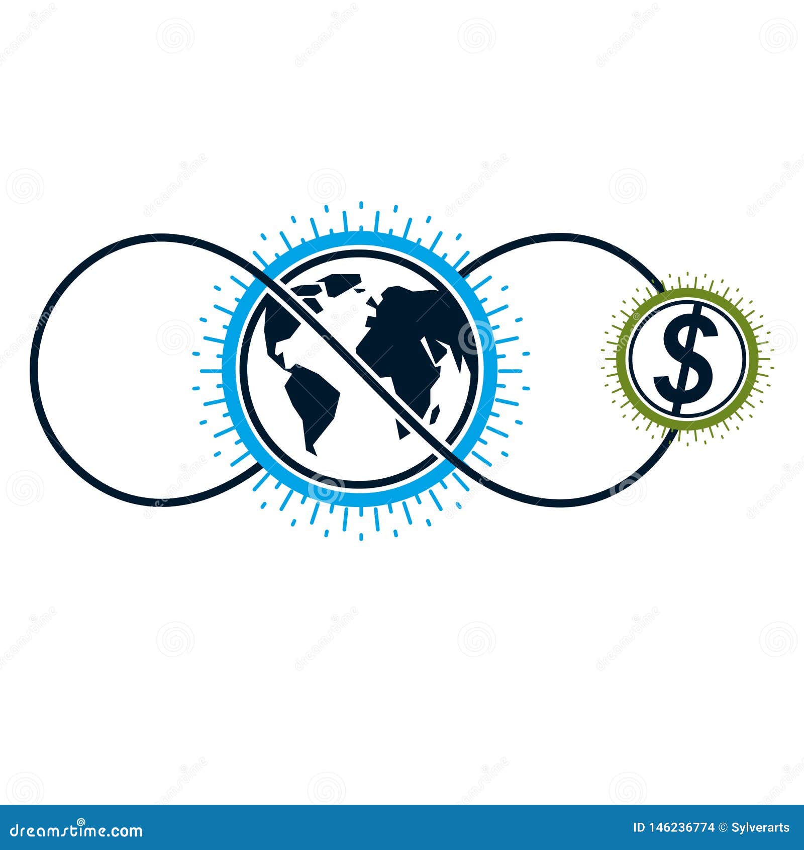Global Business Creative Logo, Unique Vector Symbol Created with ...