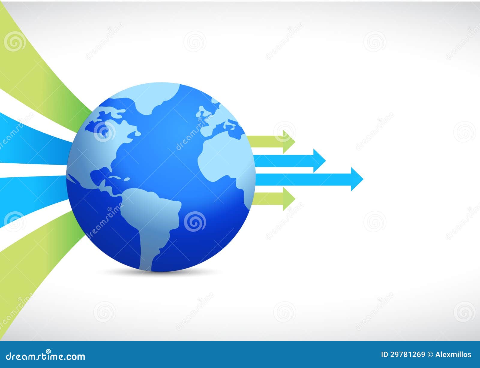 Global Business Design, Earth Globe Stock Illustration - Illustration ...