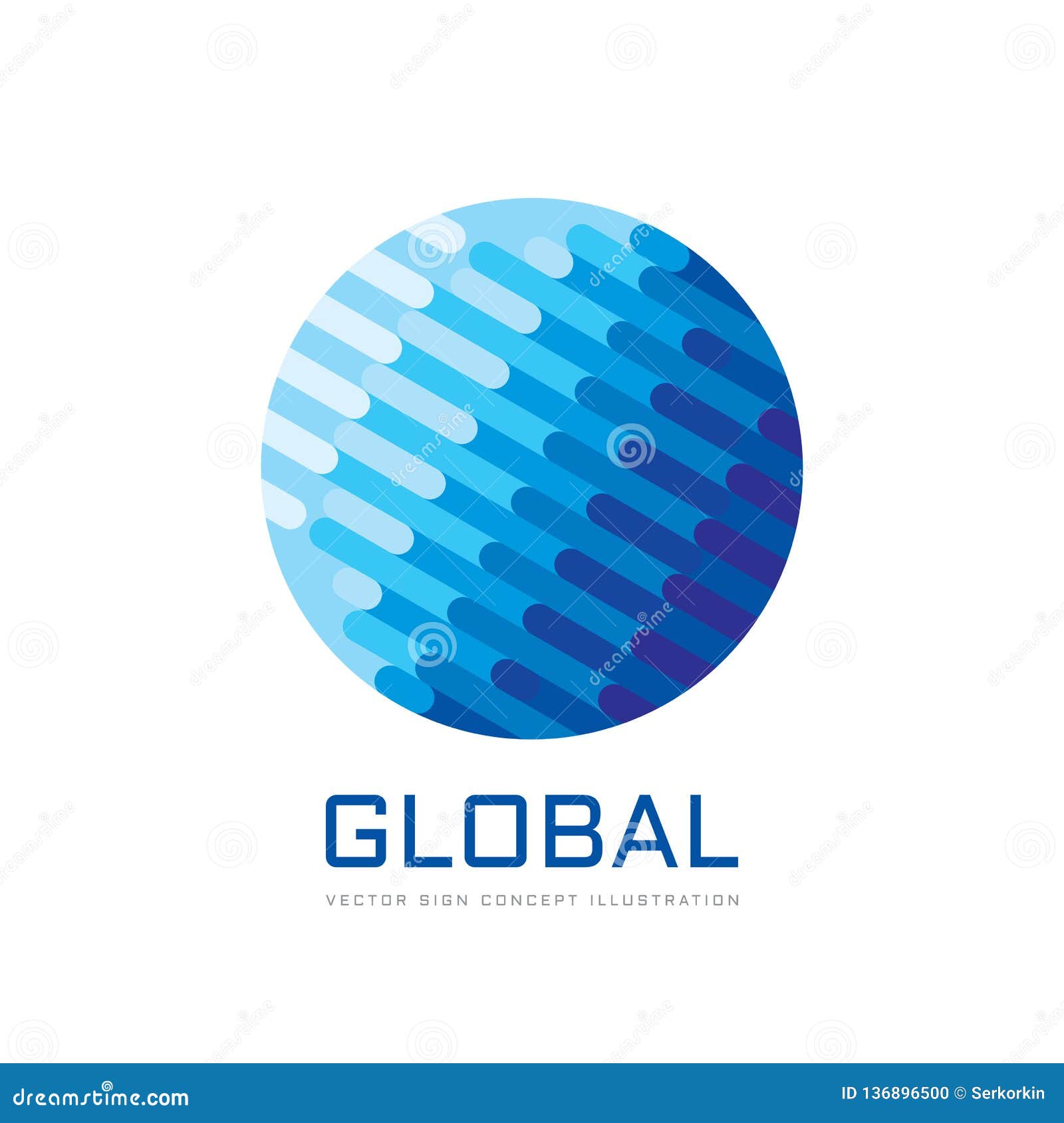 Global Business Development - Concept Logo Template Vector Illustration ...