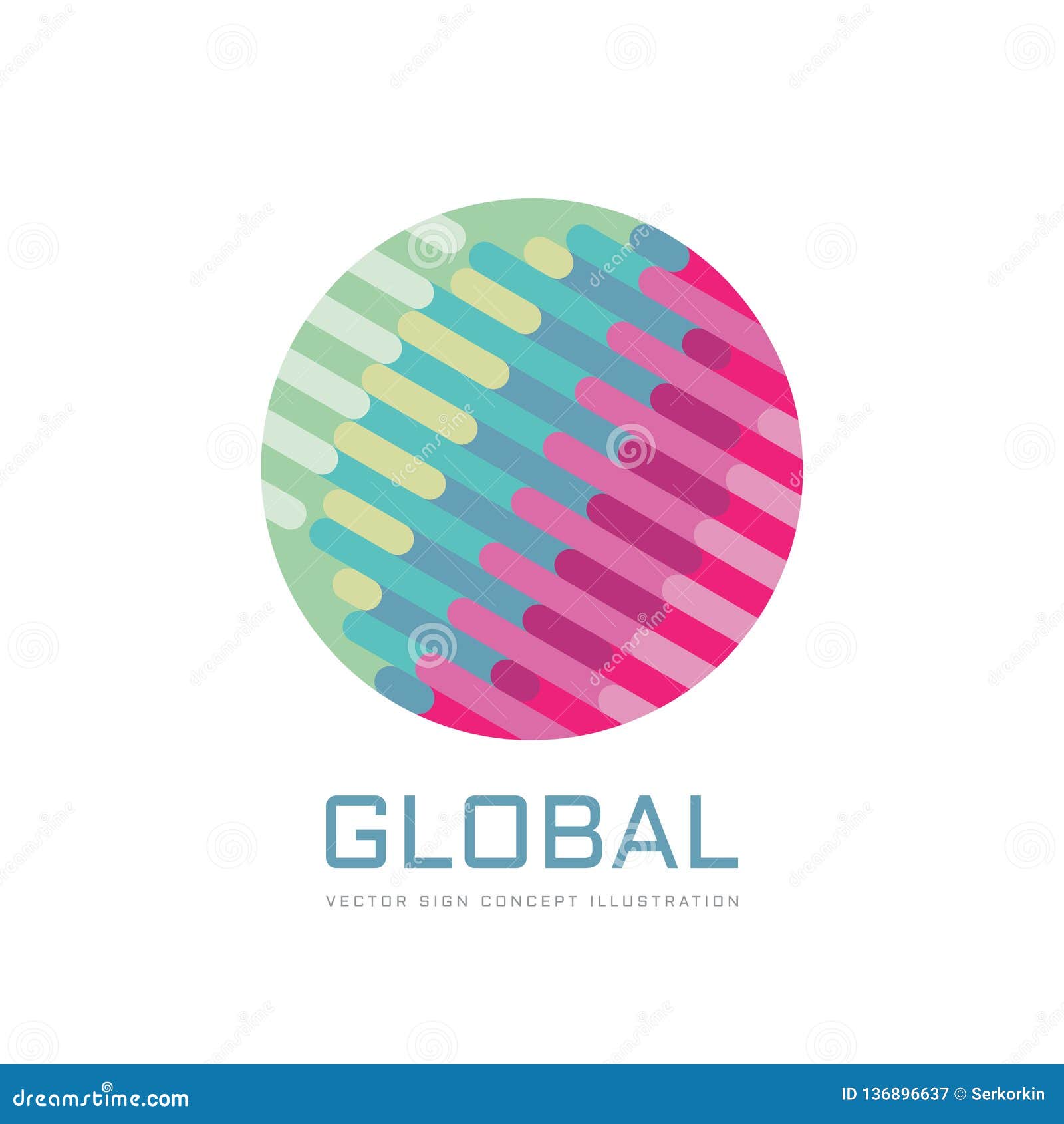 Global Business Development - Concept Logo Template Vector Illustration ...