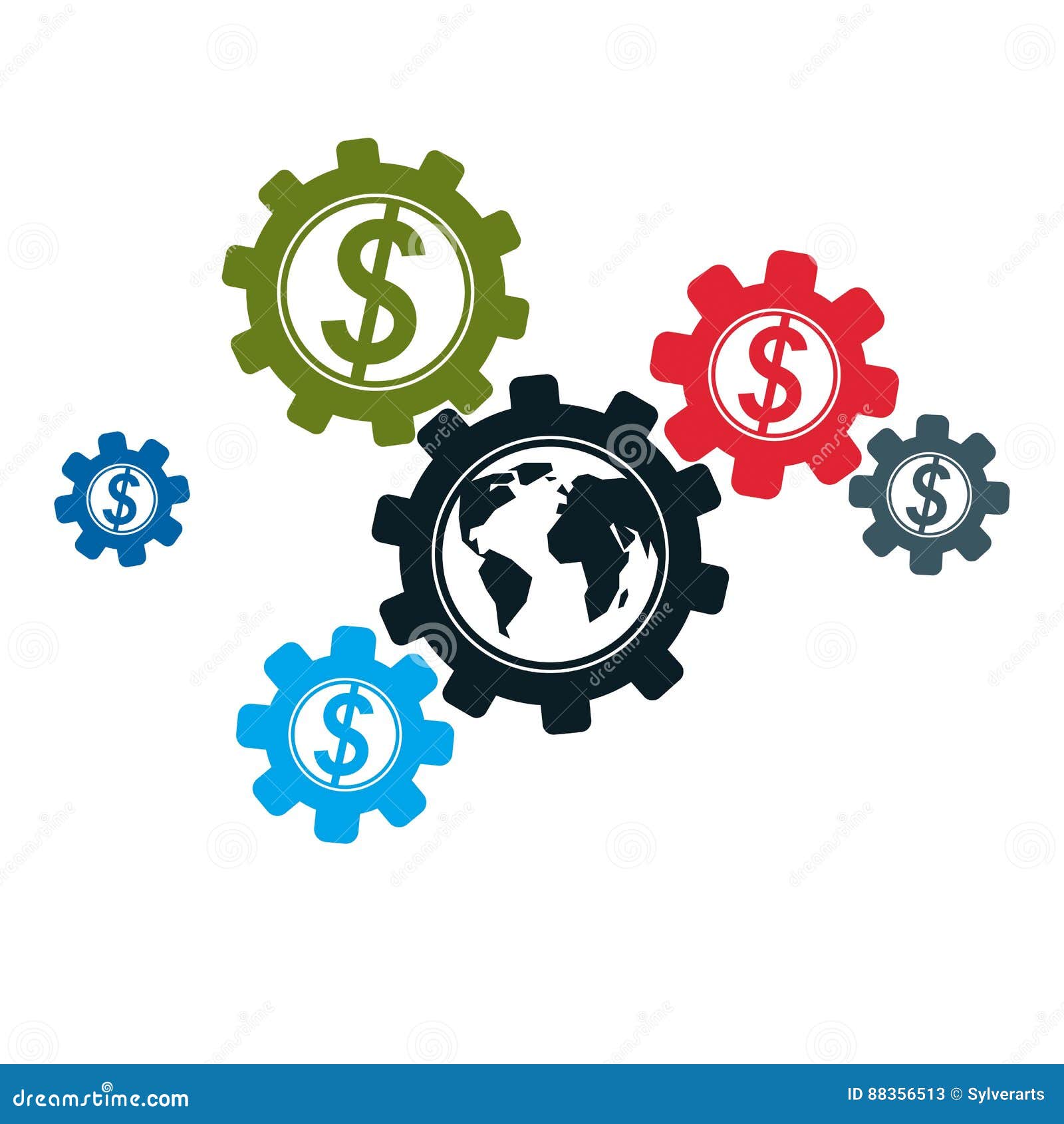 Global Business and E-Business Creative Logo, Unique Vector Symbol ...