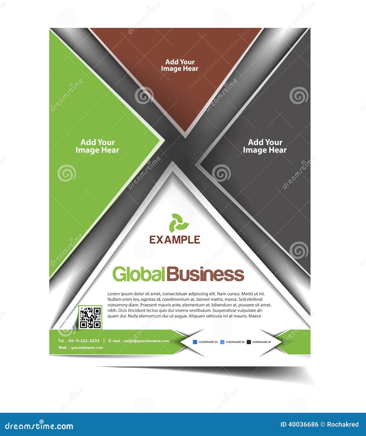 Global Business Flyer Design Stock Vector - Illustration of fashion ...