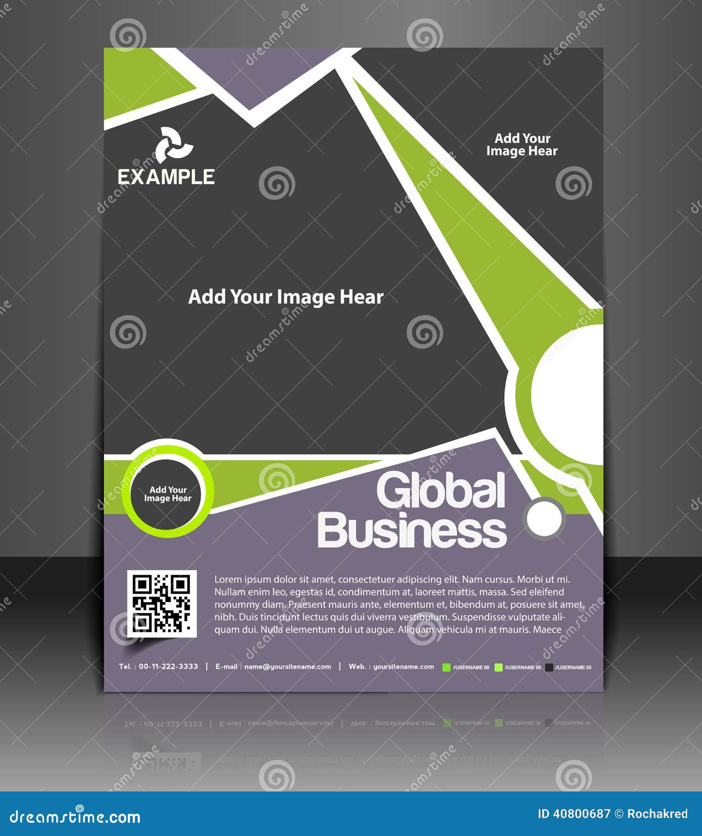 Global Business Flyer Design Stock Vector - Illustration of book, cover ...