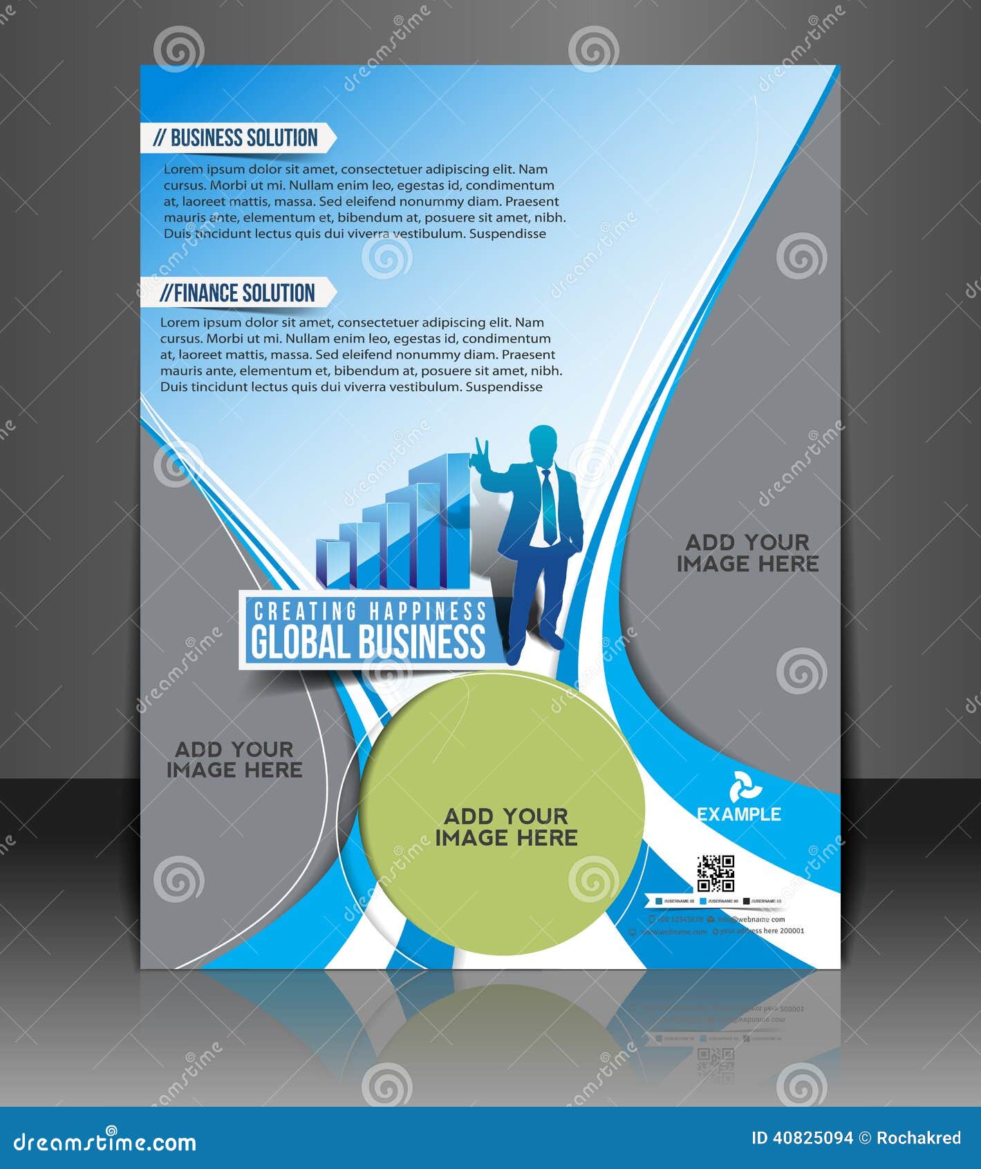 Global Business Flyer Design Stock Vector - Illustration of fashion ...