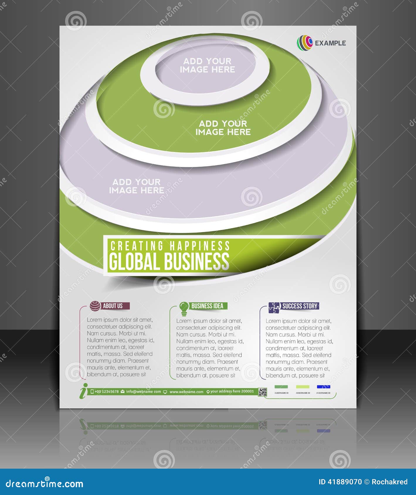 Global Business Flyer stock vector. Illustration of flyer - 41889070