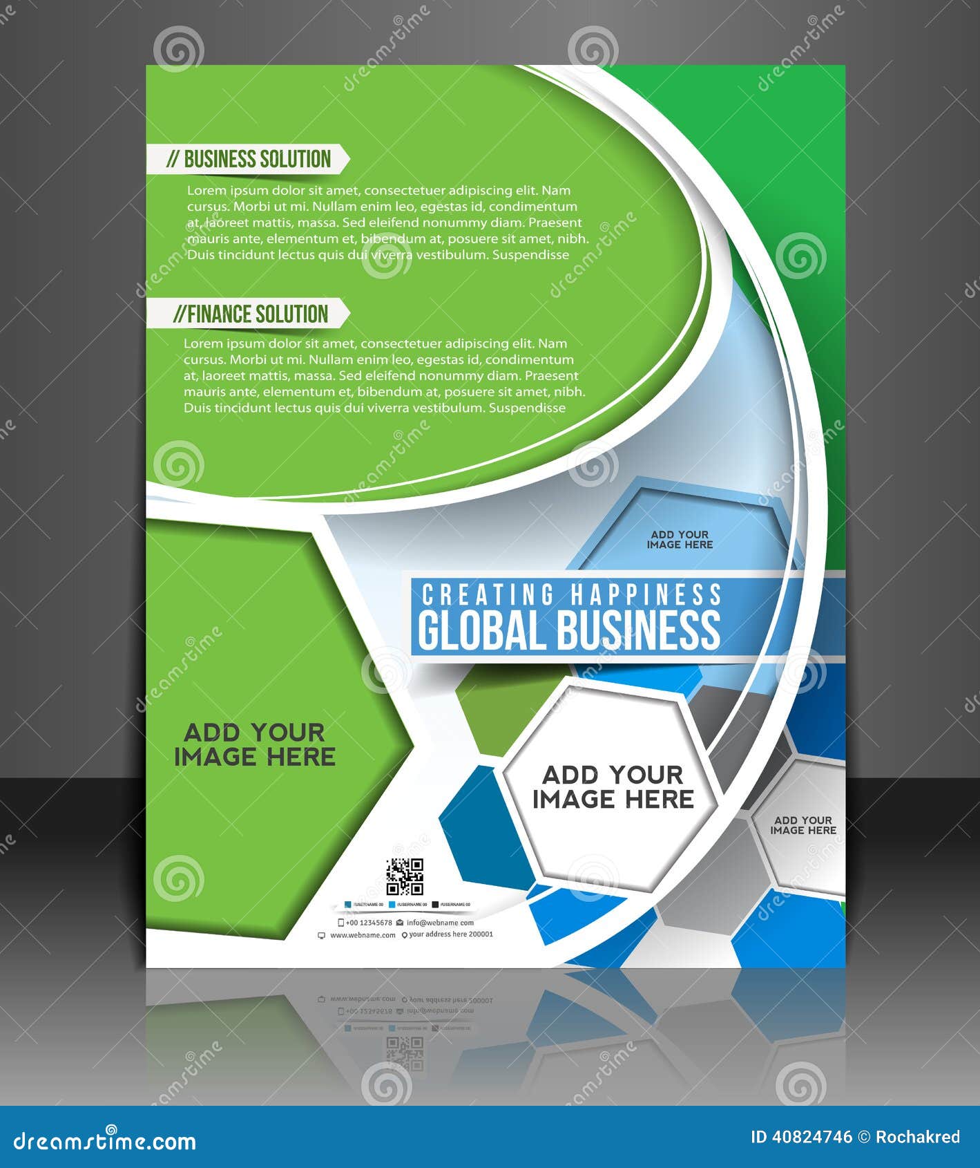 Global Business Flyer stock illustration. Illustration of beautiful ...