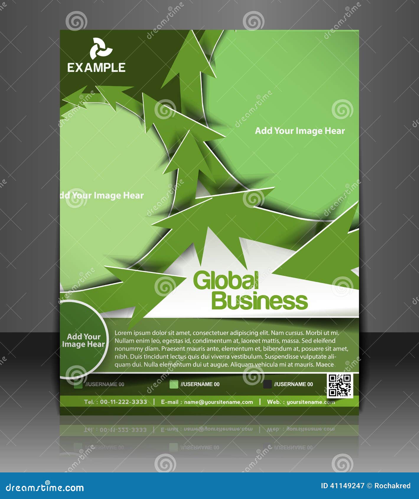 Global Business Flyer stock vector. Illustration of invitation - 41149247