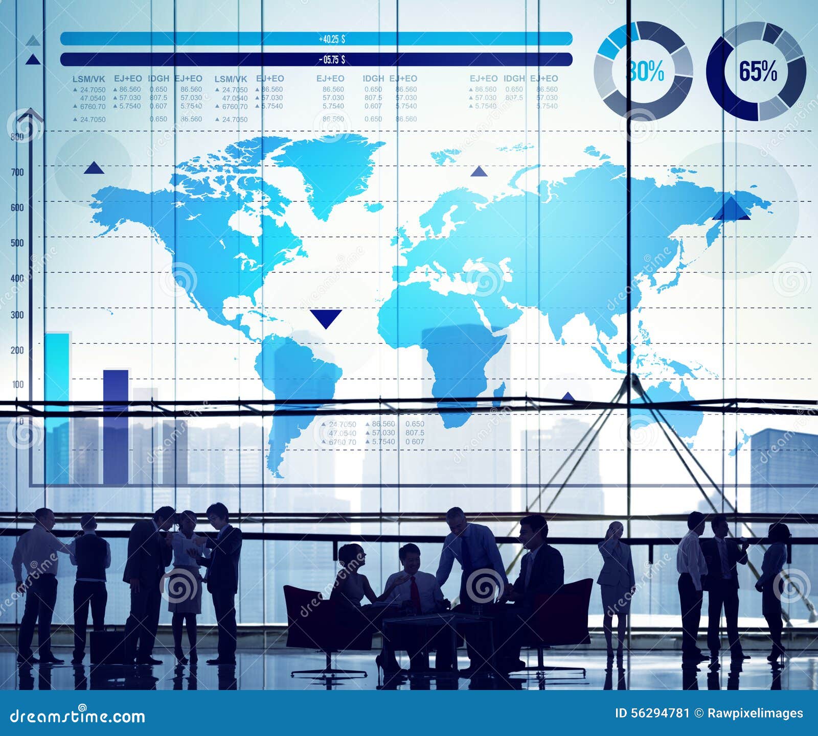 Global Business Graph Growth World Map Concept Stock Image - Image of ...
