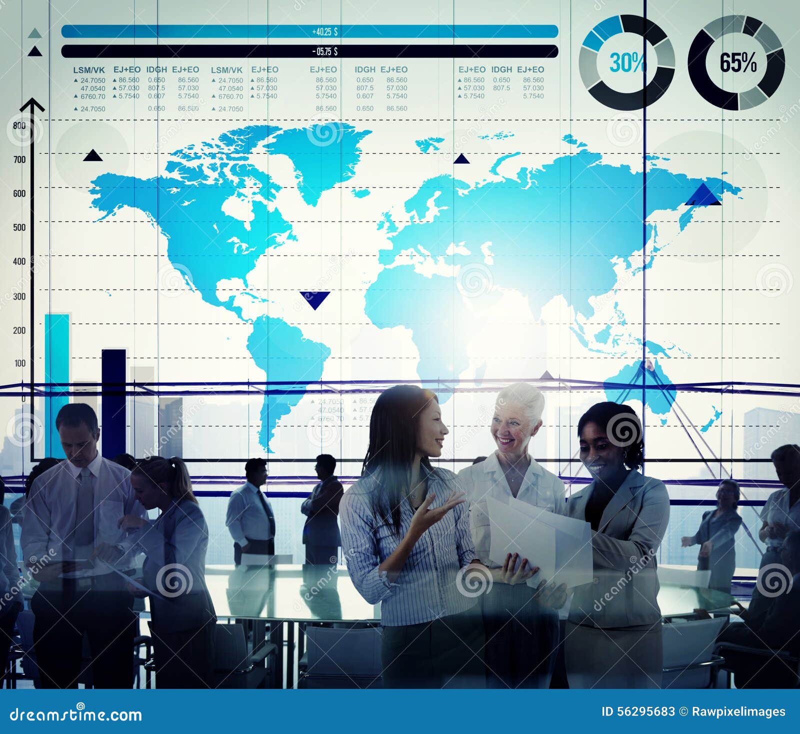 Global Business Graph Growth World Map Concept Stock Image - Image of ...