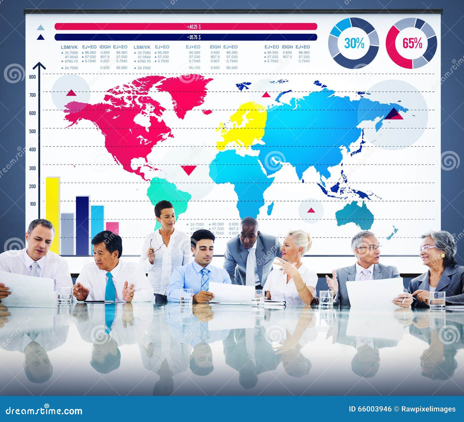 Global Business Graph Growth World Map Concept Stock Photo - Image of ...