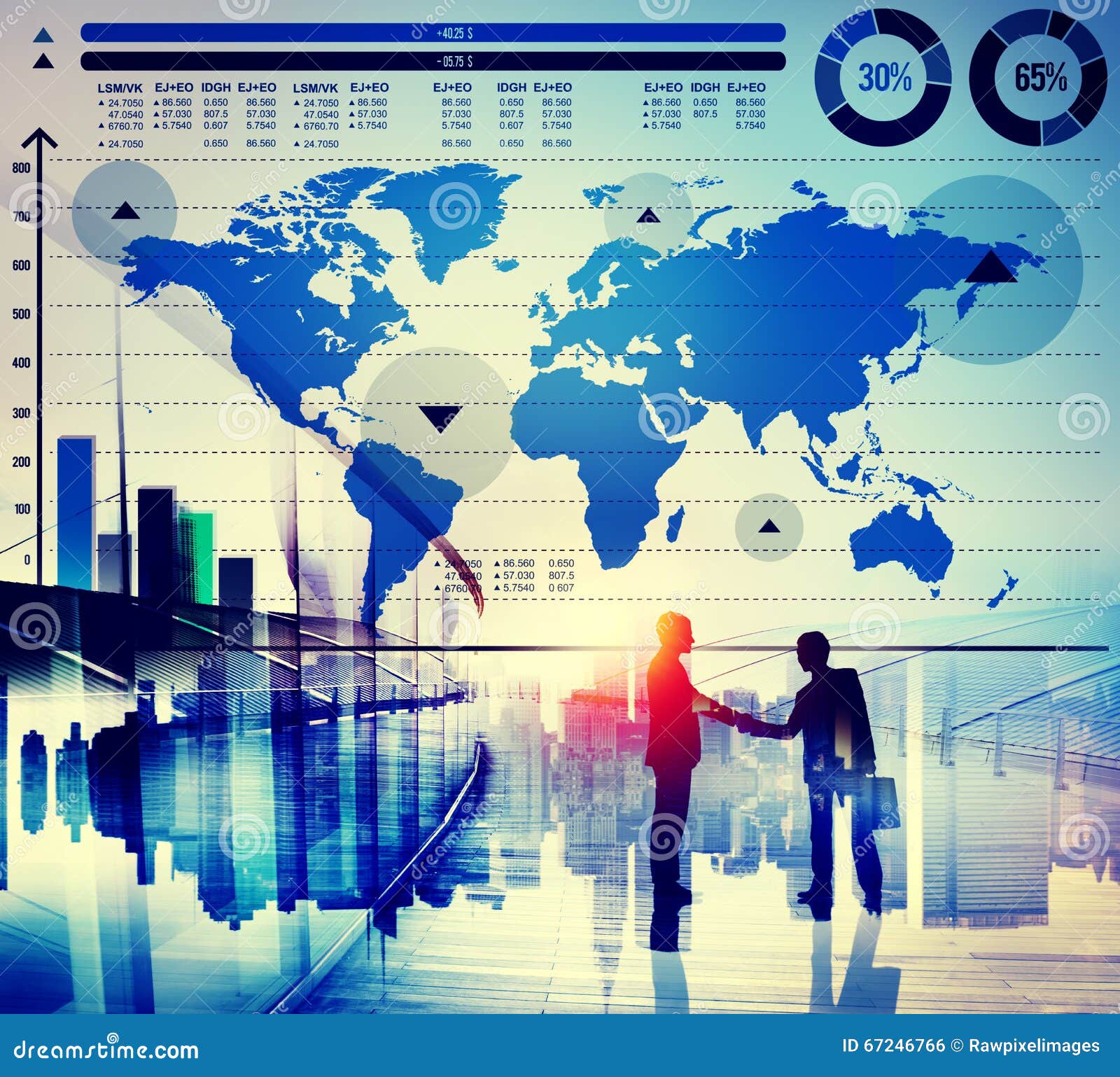 Global Business Graph Growth World Map Concept Stock Photo - Image of ...