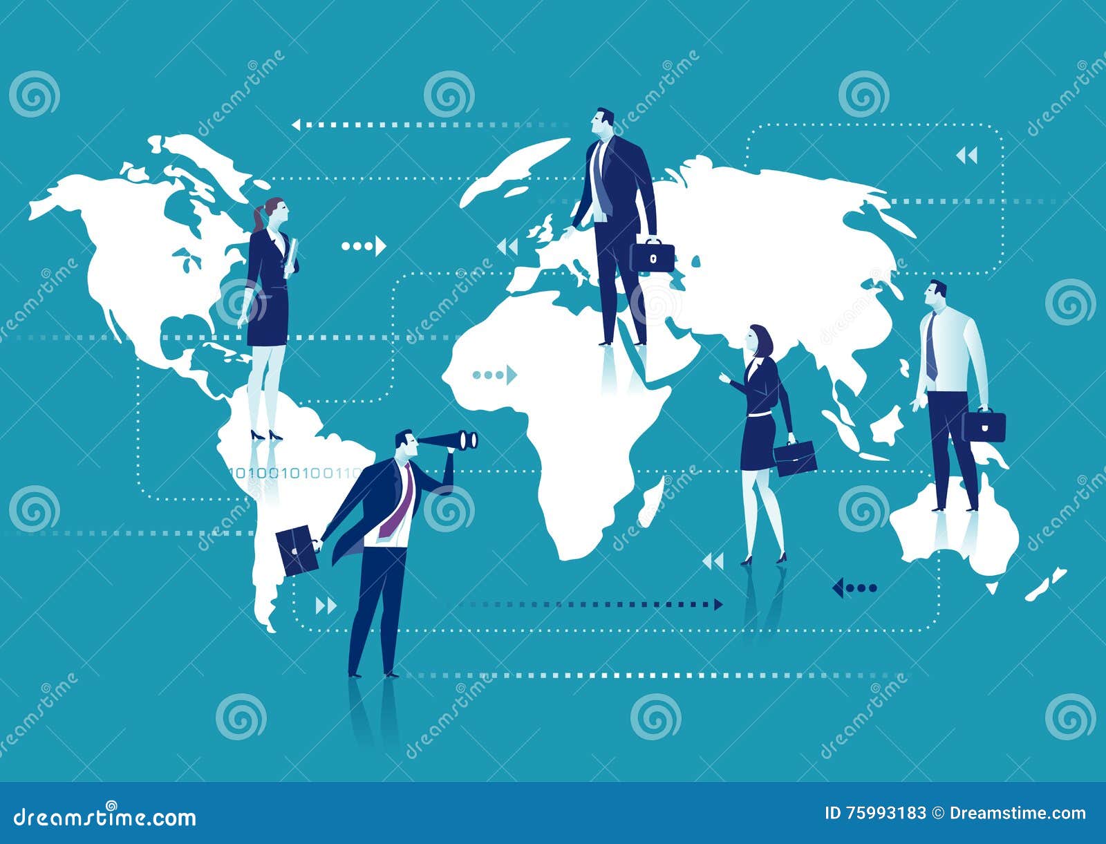 Global Business stock vector. Illustration of effort - 75993183