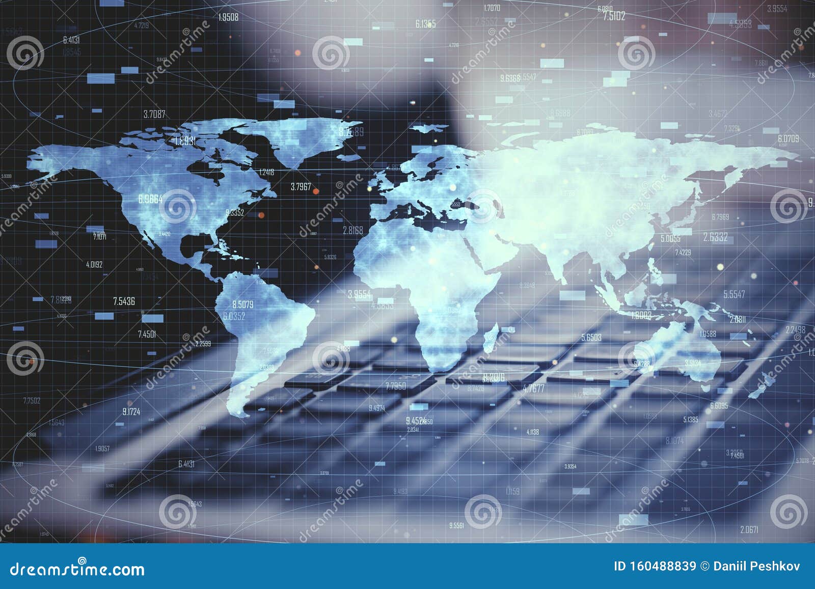 Global Business and Interactive Concept Stock Illustration ...